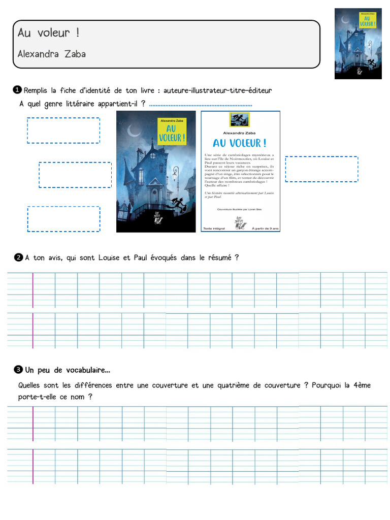 Lecture Suivie Au Voleur 1 | PDF
