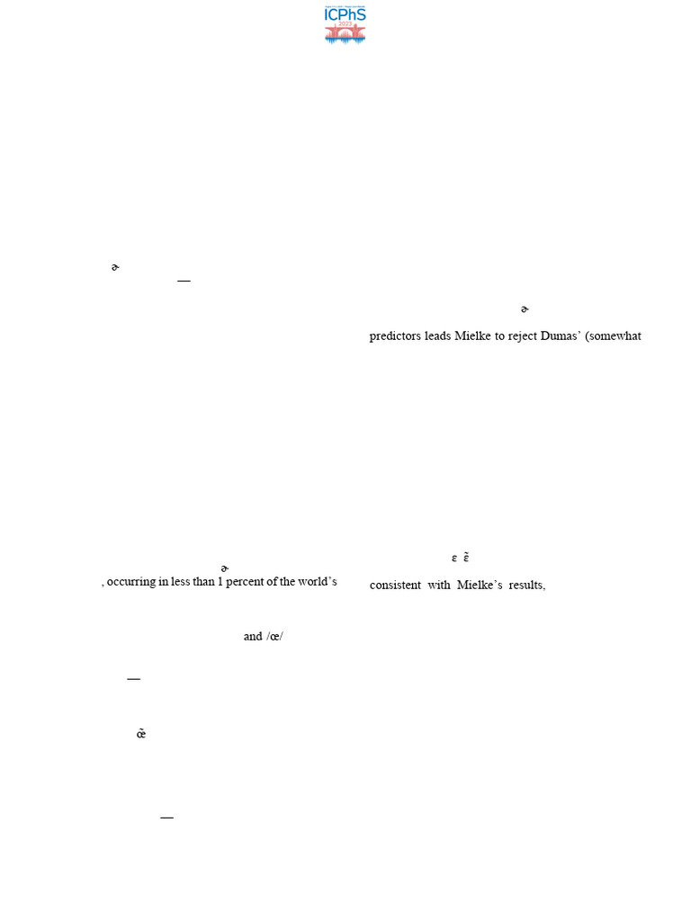 The Emergence of Rhotic Vowels in Quebec French: A Change From Below? | PDF