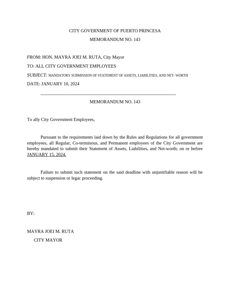 Example MEMO | PDF