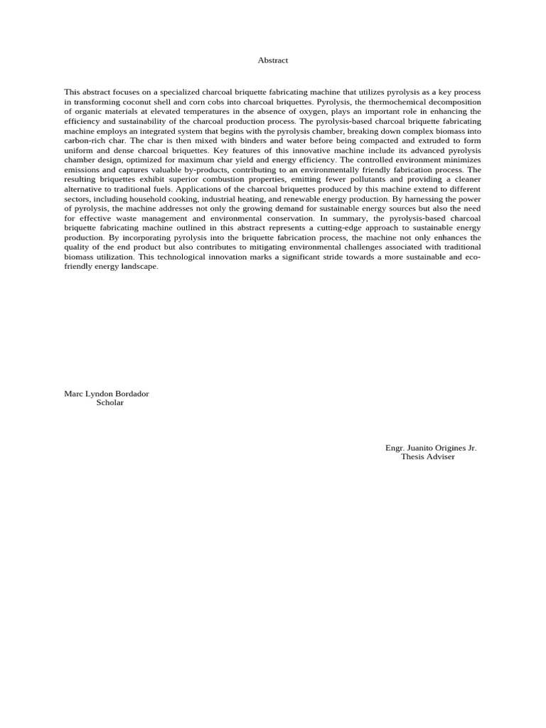 Abstract of Thesis | PDF