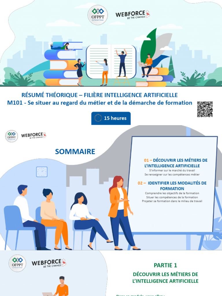 Résumé Théorique Filière Intelligence Artificielle M101 - Se Situer Au Regard Du Métier Et de La ...