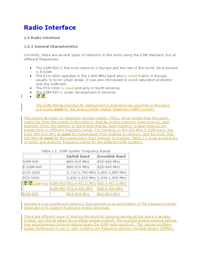 Mapping of GSM Radio Interface Logical Channels to Physical Channels ...