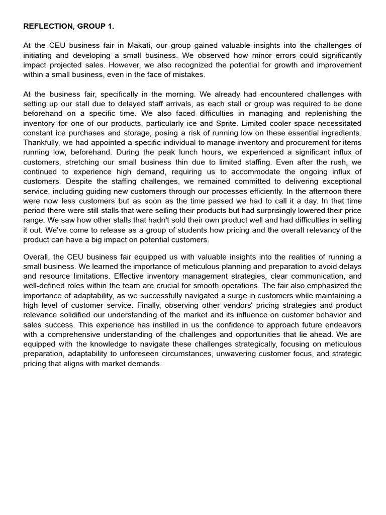 Reflection, Twinkle & Trinket (Group 1) | PDF