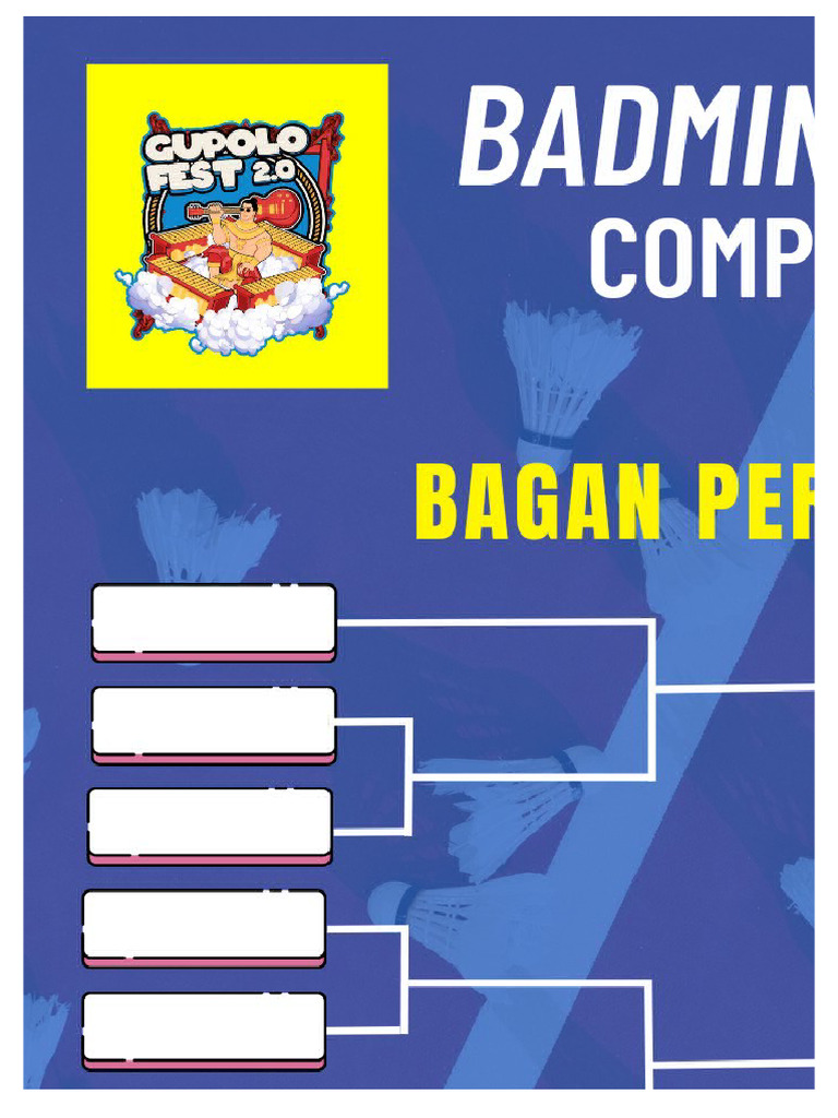 BAGAN Pertandingan Badminton | PDF
