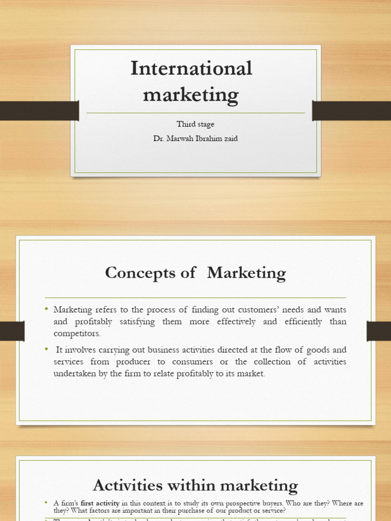 International Marketing | PDF