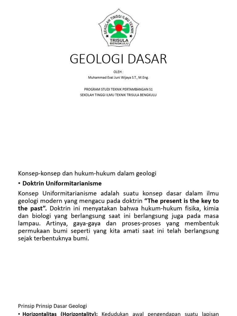 Geologi Dasar 1 | PDF