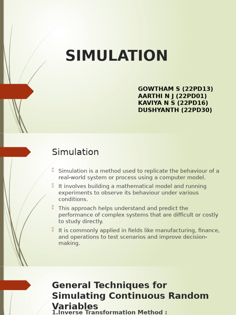 Simulation Pdf