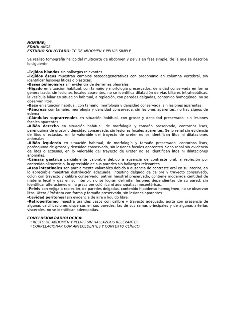 Urotac Simple Adulto Mayor | PDF