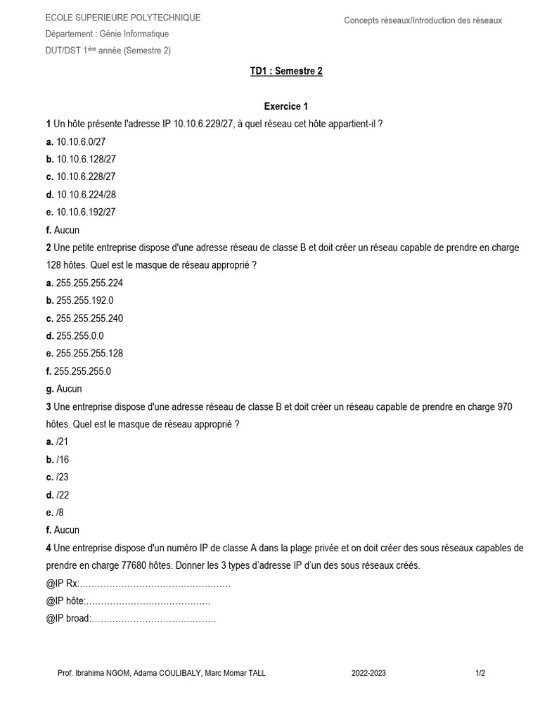 TD1-S2 DUT-DST 1 2024 | PDF