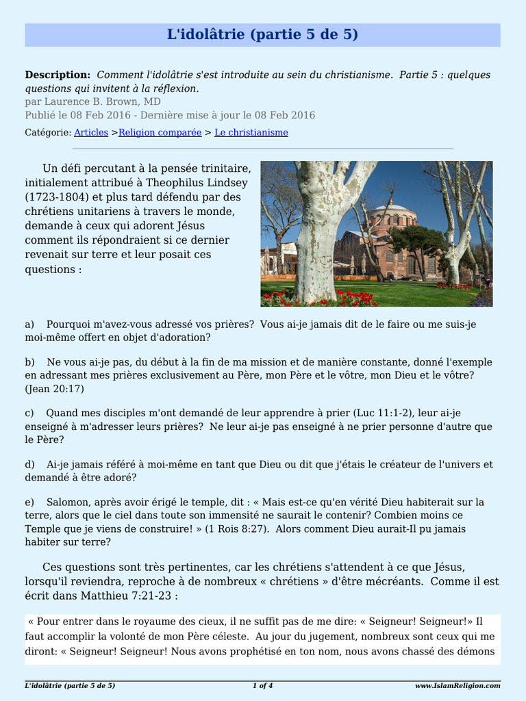 Idolatry Part 5 of 5 10510 FR | PDF