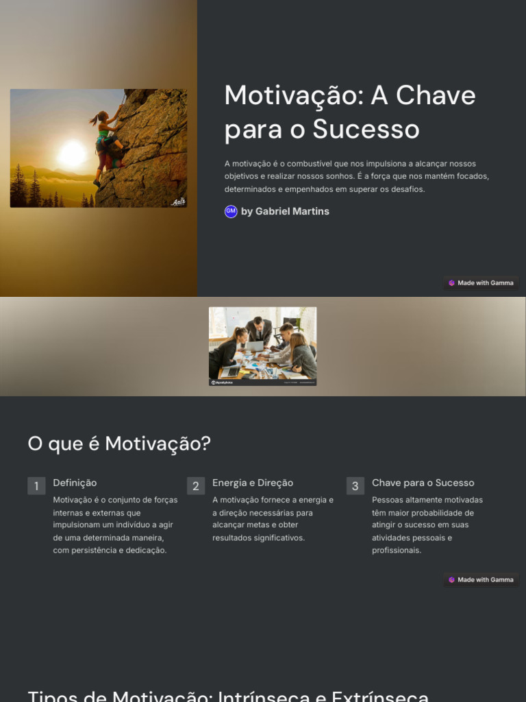 Motivacao-A-Chave-para-o-Sucesso | PDF