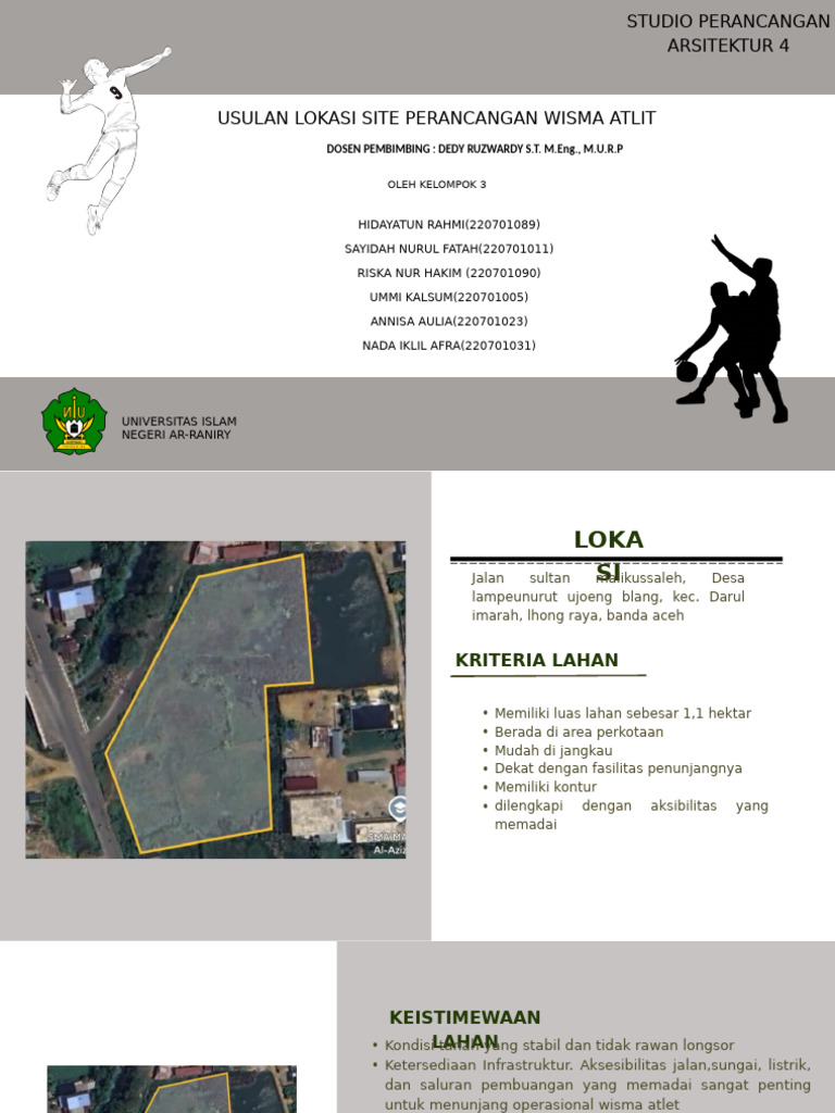 Lokasi Site Perancangan Wisma Atlit | PDF