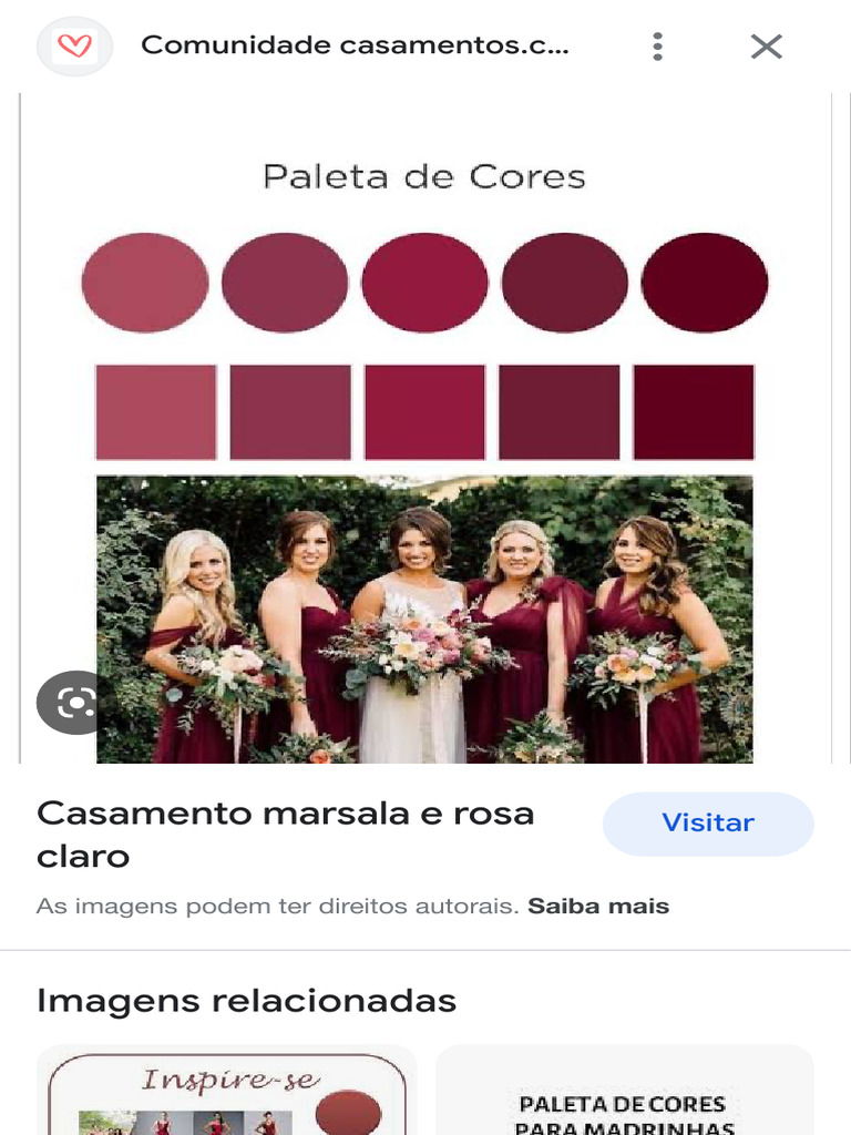 Paleta Marsala e Rose - Pesquisa Google | PDF