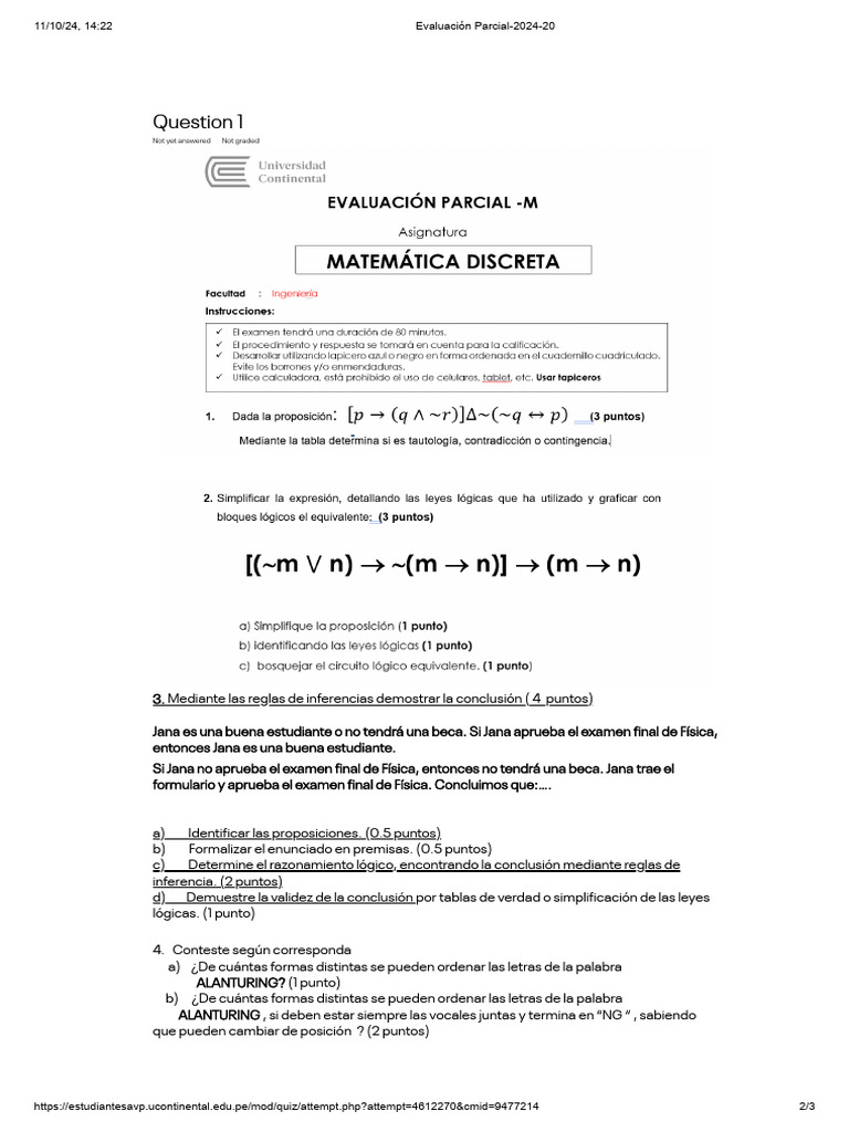 Solucionario Matematica Discreta Online | PDF