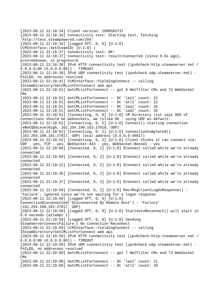 Connection Log | PDF