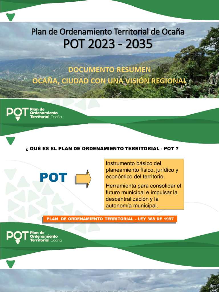 Resumen POT Ocaña | PDF