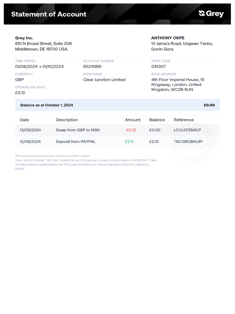 Eu Bank Statement | PDF