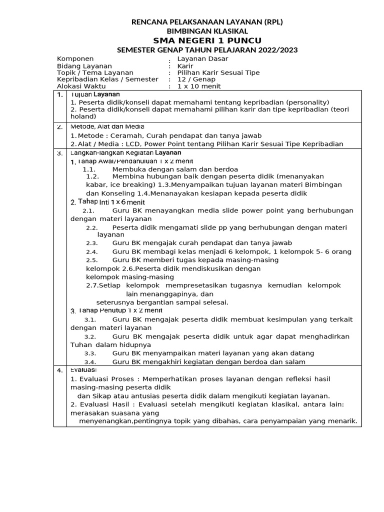 RPL - Pilihan Karir Sesuai Tipe Kepribadian | PDF | Career & Growth | Self-Improvement