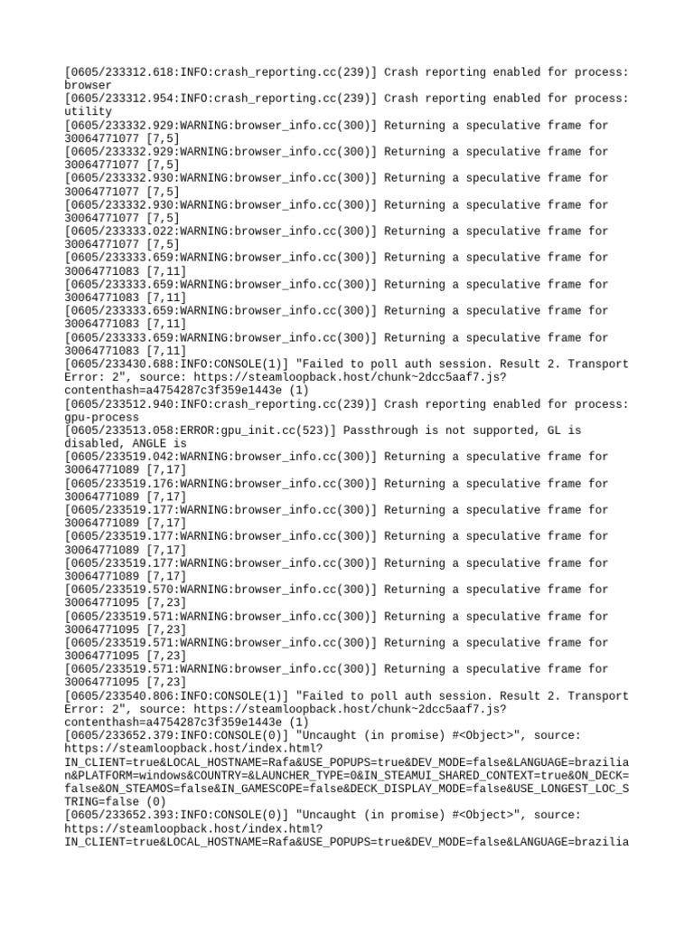 Cef Log - Previous | PDF