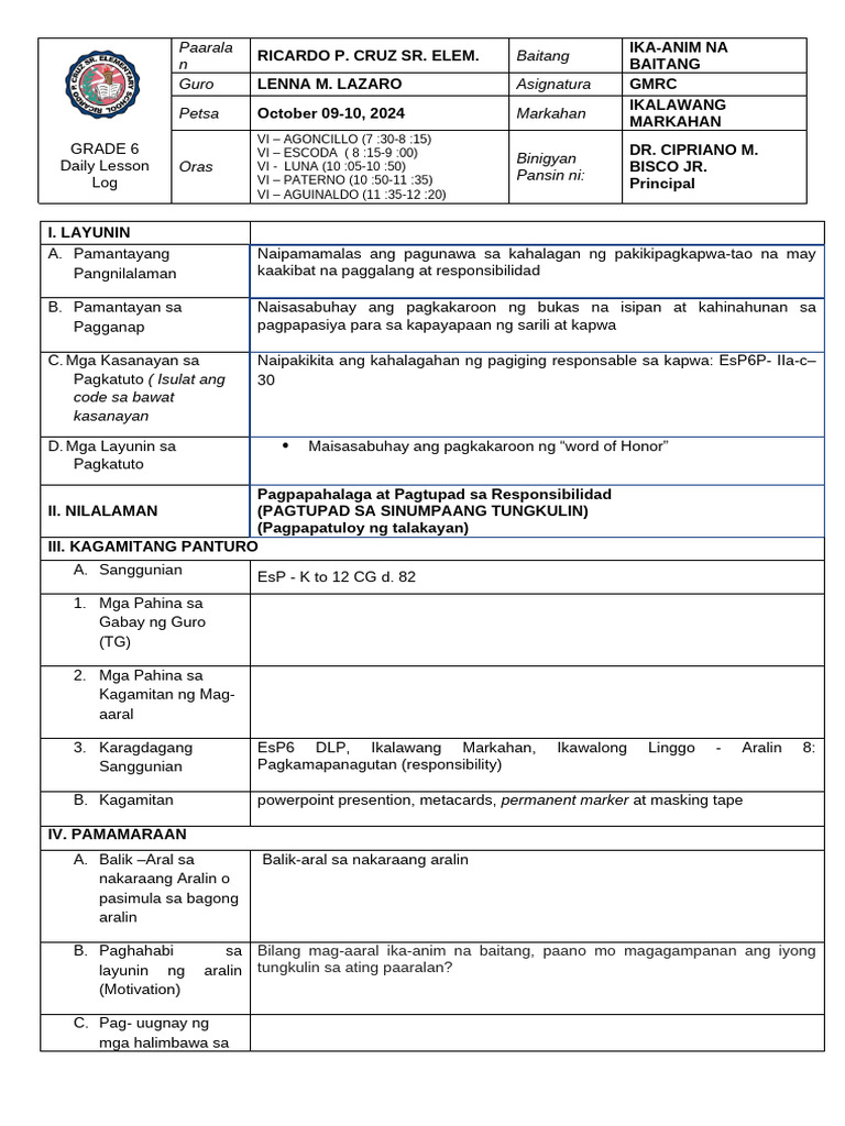 GMRC6 Q2 W2 D3&4 | PDF
