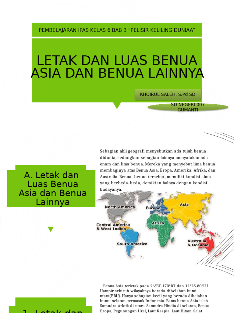 Letak Dan Luas Benua | PDF