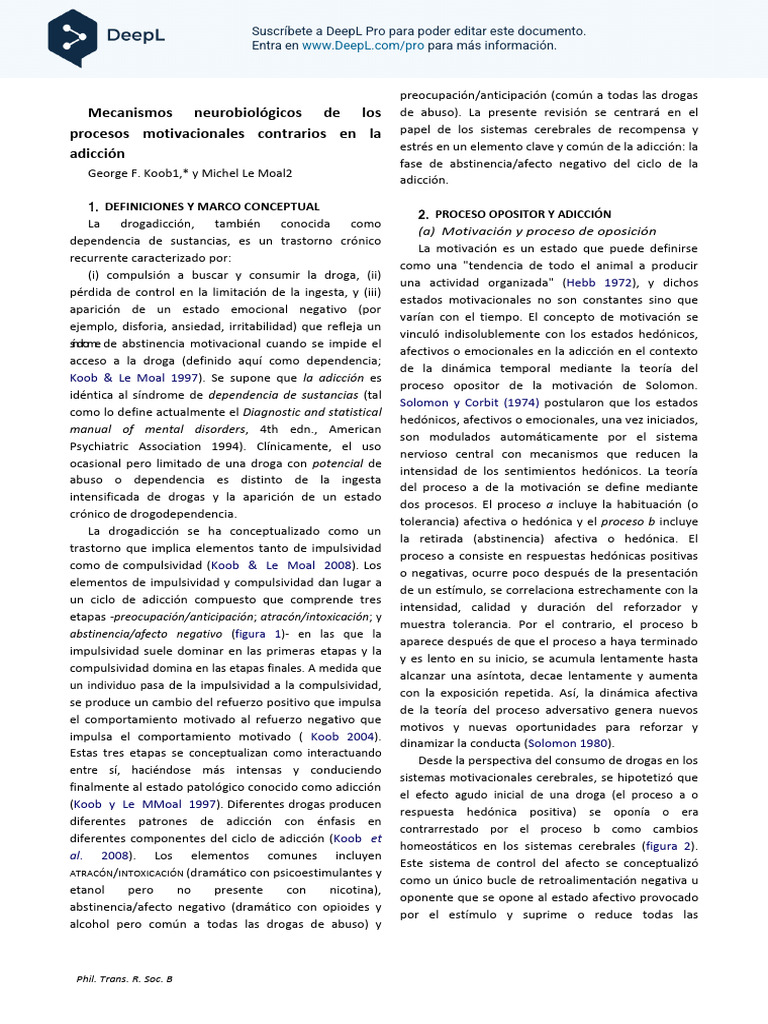 Clase2 Koob LeMoal 2008 Neurobiological Mechanisms Traducido | PDF
