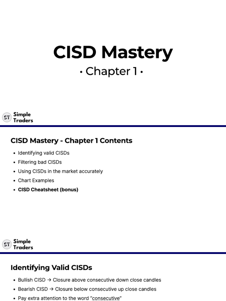 CISD Mastery Cheatsheet | PDF