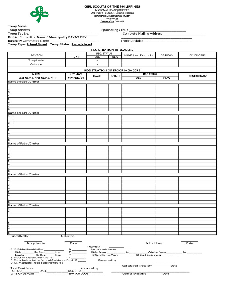 Registration Forms | PDF