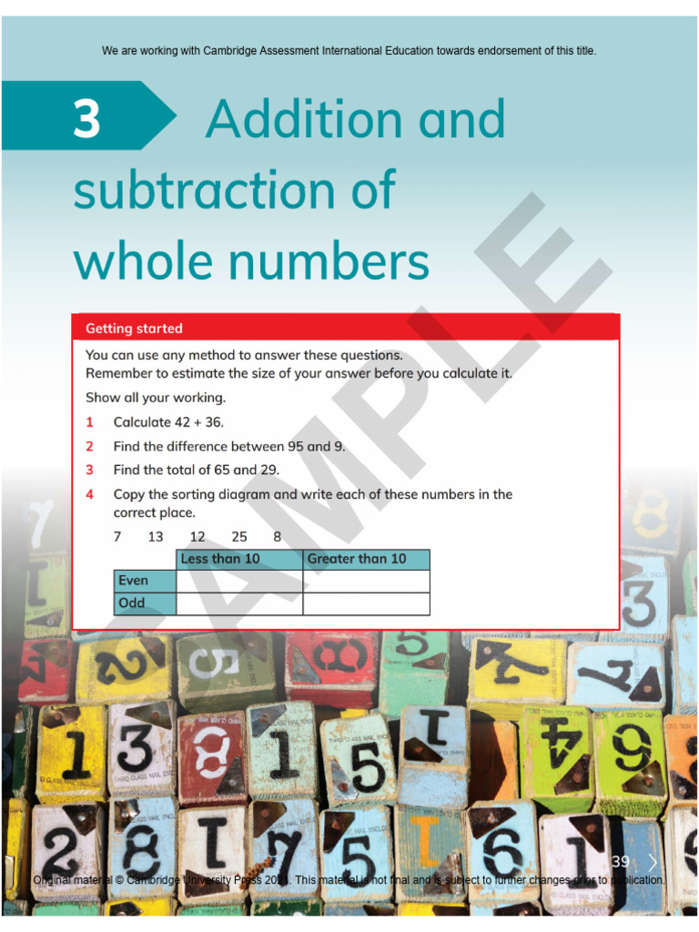 Unit 3 - Addition and Subtraction of Whole Numbers | PDF