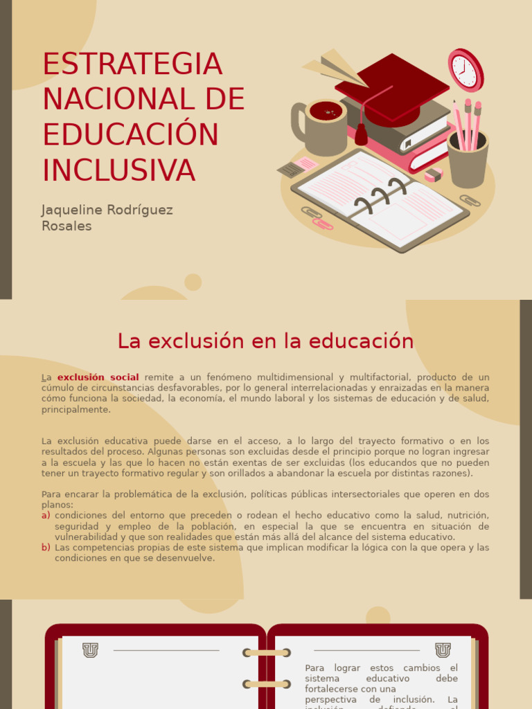 Estrategia Nacional de Educación Inclusiva | PDF