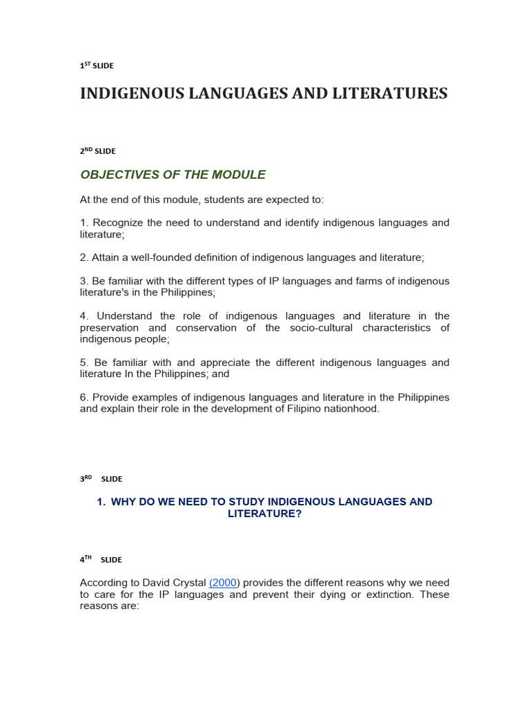 Philippine Indigenous Report | PDF