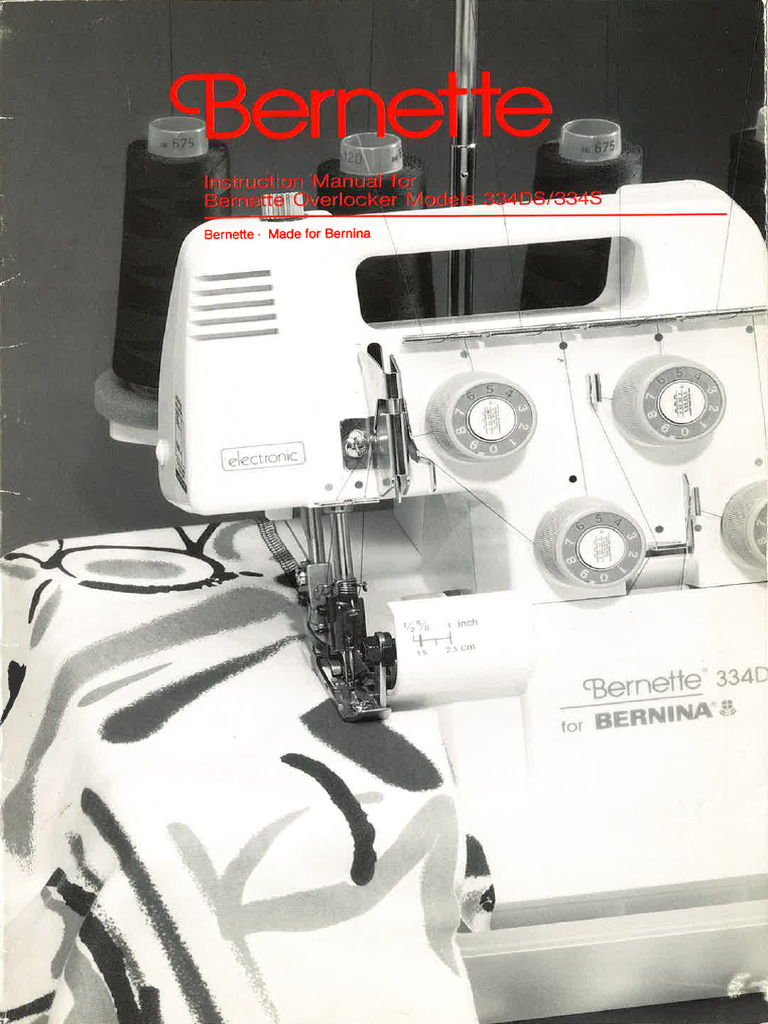 Bernette 334DS Instruction Book | PDF