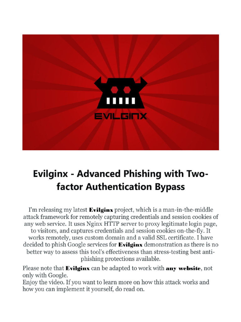 Evilginx Guide | PDF