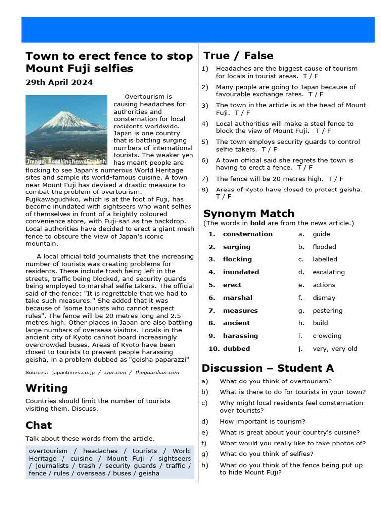 Overtourism | PDF