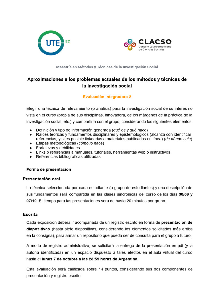 Evaluación Integradora 2 Aproxi | PDF