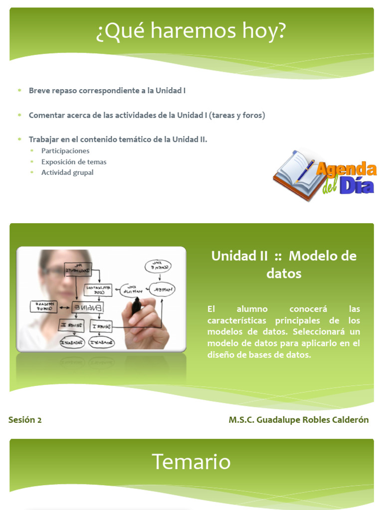 Unidad_II._Modelos_de_datos_Presentacion_ | PDF