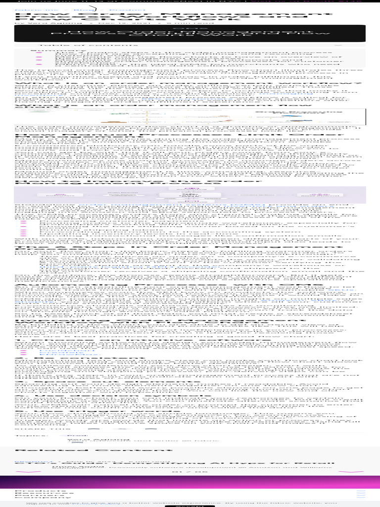 How Order Management Process Workflows and Flow Charts Work | PDF