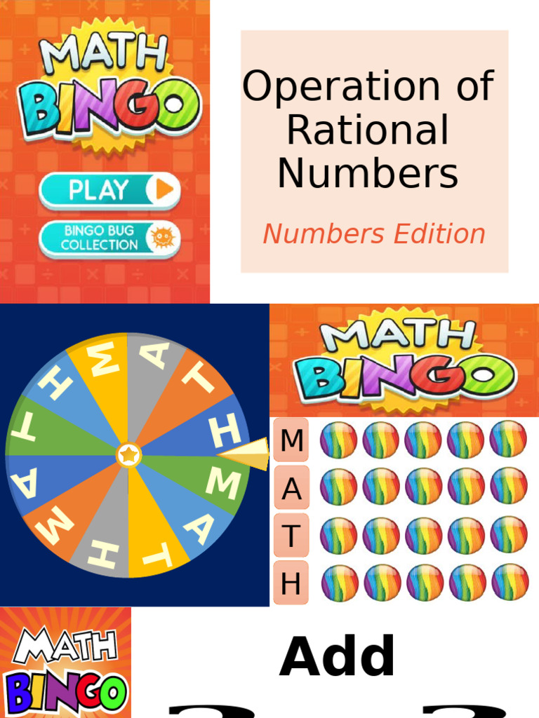 Math Bingo | PDF