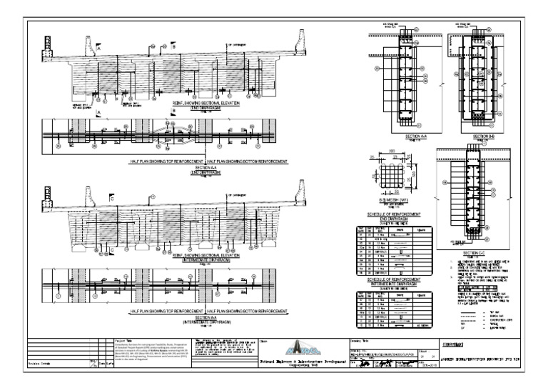 REINFORCEMENT DETAILS OF OUTER & INTERMEDIATE DIAPHRAGM | PDF