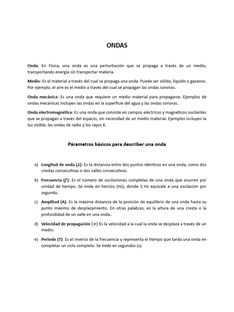 Ondas | PDF