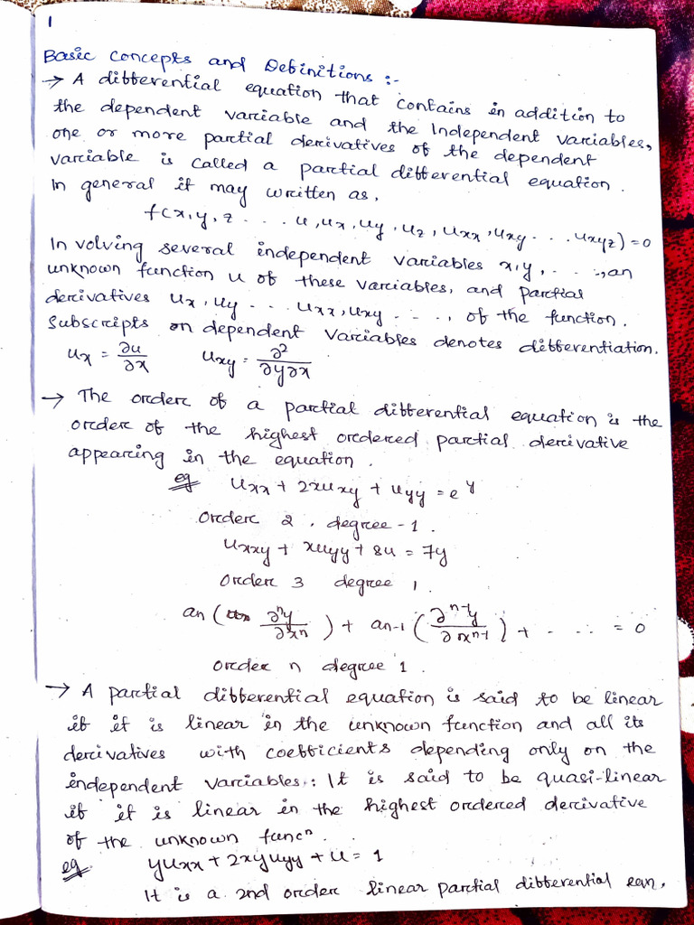 Pde (Note) Paper - 101 | PDF