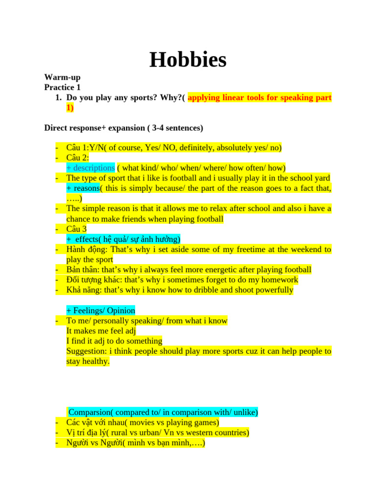 Lesson 5_ Hobbies(1) | PDF