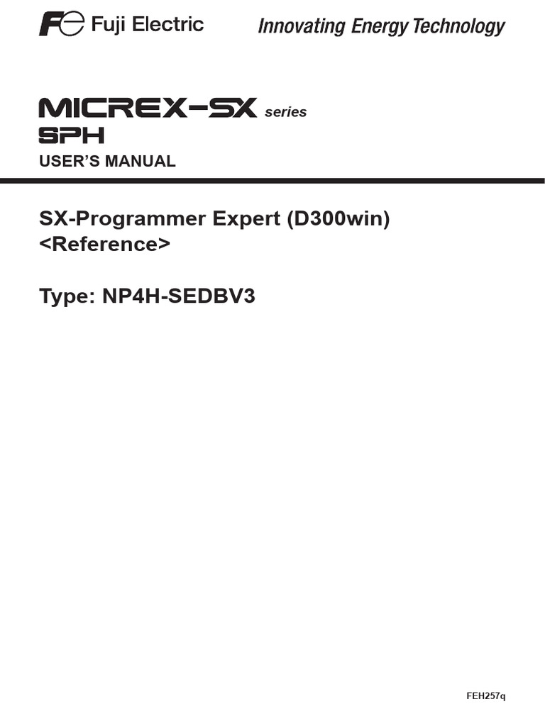 MICREX-SX SPH SX-Programmer Expert (D300win) Reference | PDF