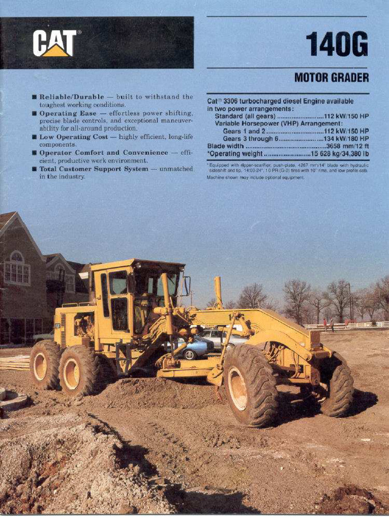 Cat 140G | PDF