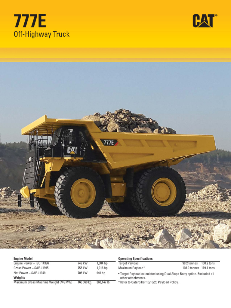 Cat 777E | PDF