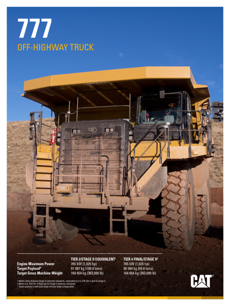 Cat 777-07B | PDF