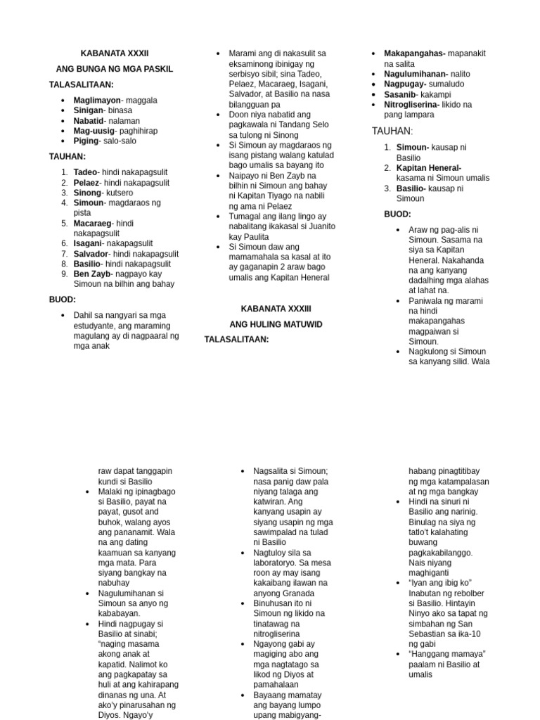 Filipino Notes | PDF