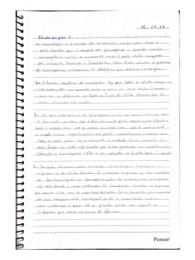 Estudo Dirigido 1 | PDF