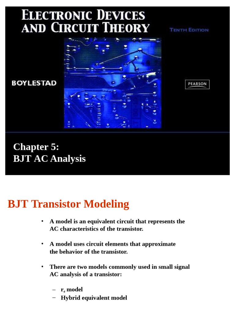 BJT Ac Analysis Boylestad | PDF