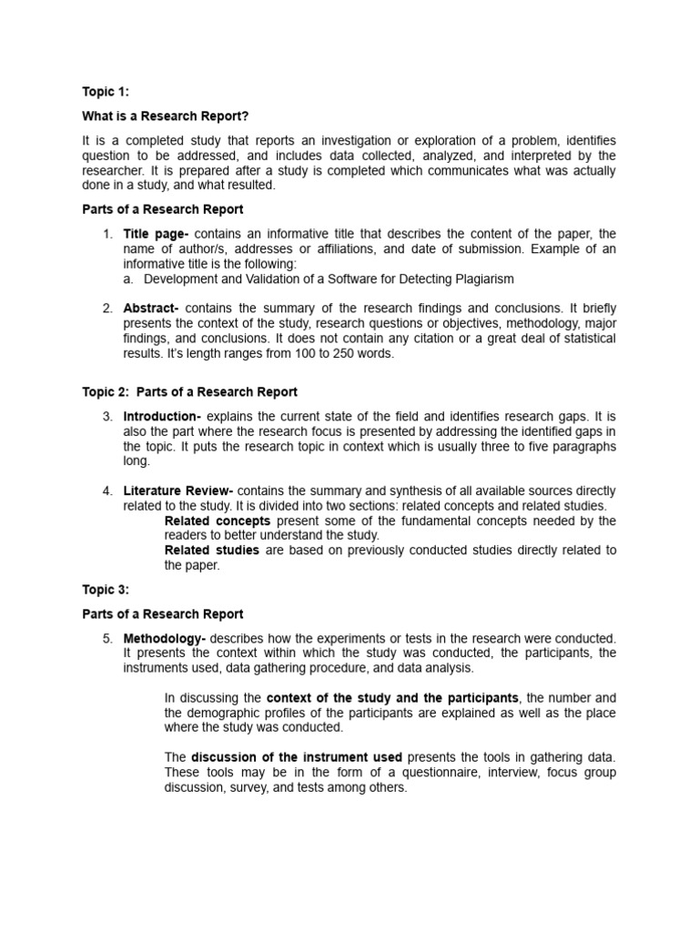 Lesson 11 Research Report Handouts | PDF